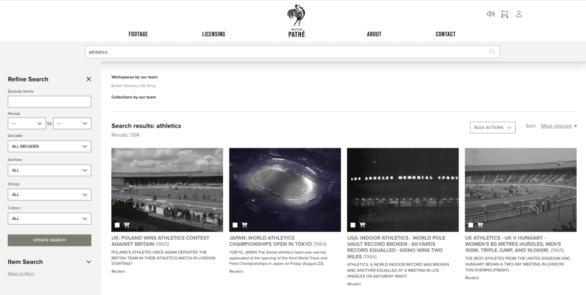British Pathé launches sleek new archive and licensing site